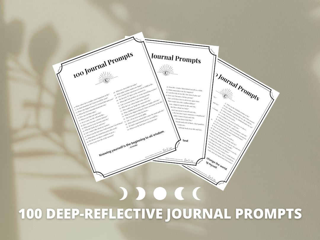 100 Journal Prompts for Daily Journaling - Intense Self-growth, Healing ...