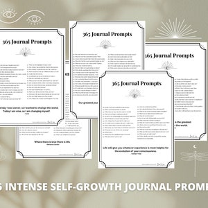 365 Journal Prompts for Intense Self-growth, Complete Set for Daily ...
