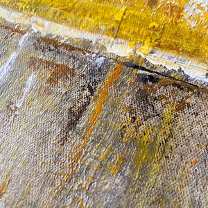 Original Yellow Painting Yellow Minimalism Painting Large Yellow ...