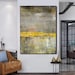 Original Yellow Painting Yellow Minimalism Painting Large Yellow ...