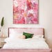 Large Pink Abstract Art Pink Textured Painting Original Pink Wall Art ...