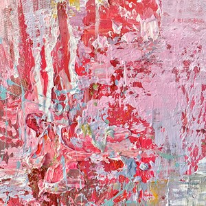 Large Pink Painting Original Abstract Painting Pink Wall Art Pink ...
