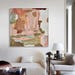 Pink Abstract Painting Large Abstract Painting Multicolor Wall Art Pink ...