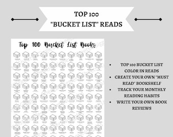 Reading Bucket List - Etsy