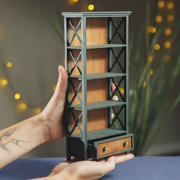 Miniature Bookcase - Etsy