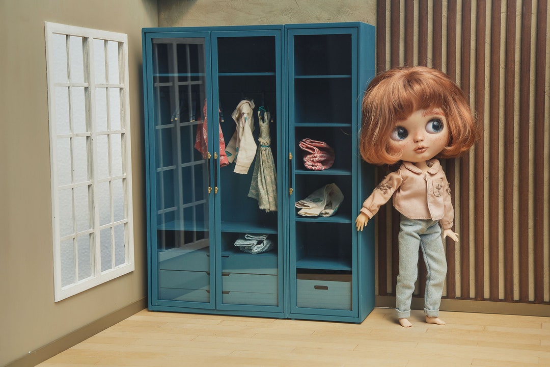 1/6 Scale Miniature Wardrobe for Popular Fashion Dolls 12 Inch ...