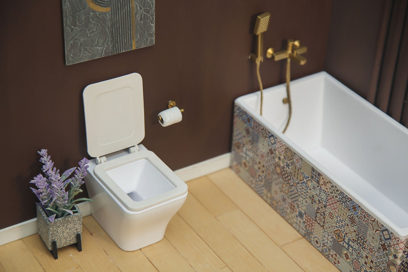 1/6 Scale Miniature Modern Toilet for Popular Fashion Dolls 11- 12 Inch ...