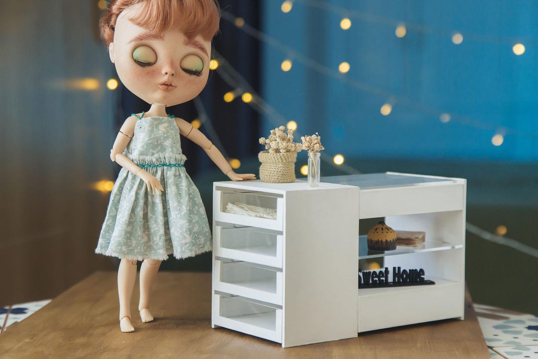 1/6 Scale Chest of Drawers for Popular 12 Inch Dolls. Dollhouse ...