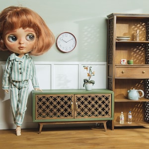1/6 Scale Realistic Miniature TV Stand for Popular Dolls 12 Inch ...