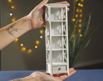 Bookcase /display Cabinet for Dolls / 1:6 Scale Shelves for 12 Inch ...