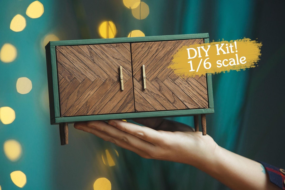 DIY Kit 1/6 Scale Dresser for Popular Fashion 12 Inch Dolls. Realistic ...