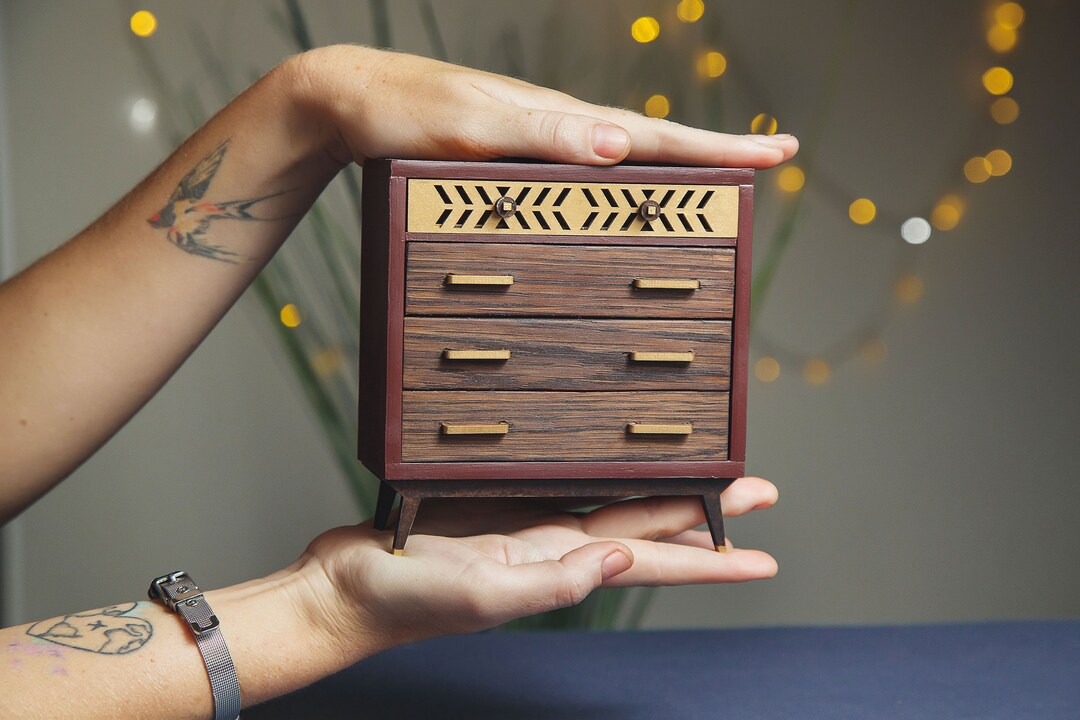 1/6 Scale Chest of Drawers for Popular Fashion 12 Inch Dolls. Dollhouse ...