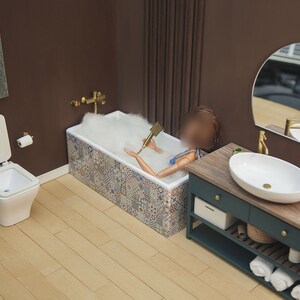 1/6 Scale Miniature Bathtub for Popular Fashion Dolls 12 Inch ...