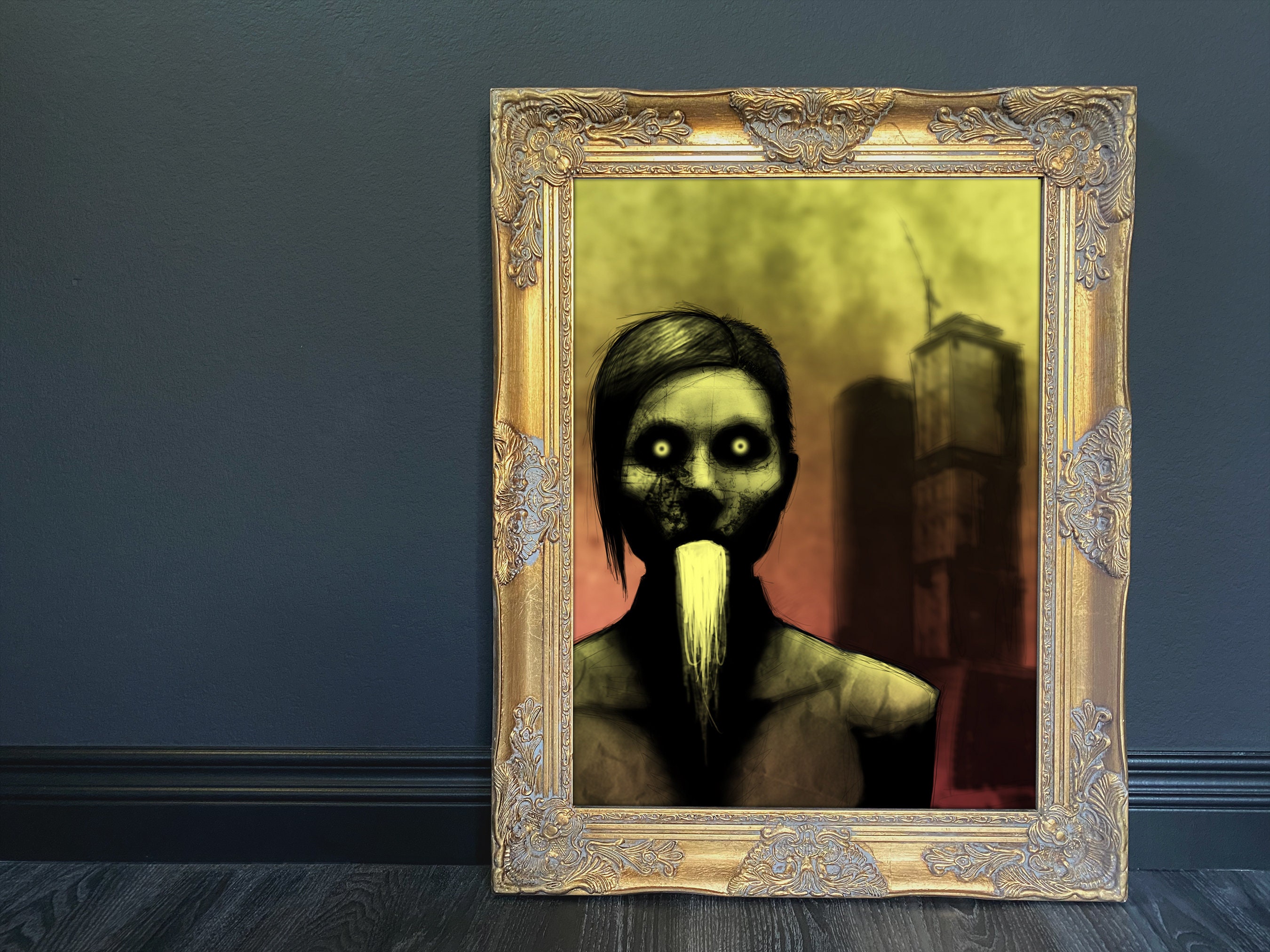 Radioactive Zombie Art Print | Dark Dystopian Post-apocalyptic Undead ...