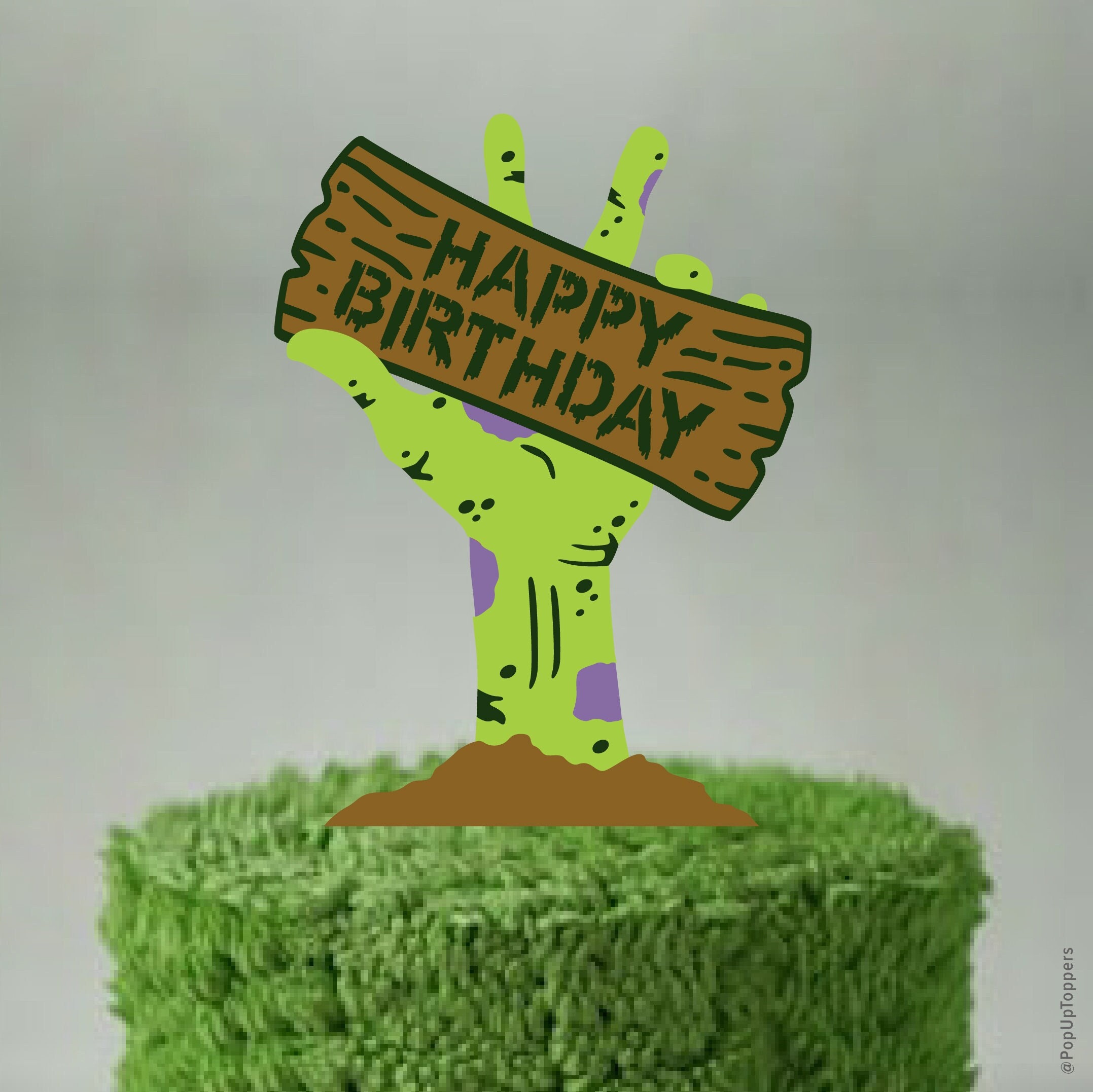 Cake Topper Zombie - Digital for Cutting Plotter - Etsy