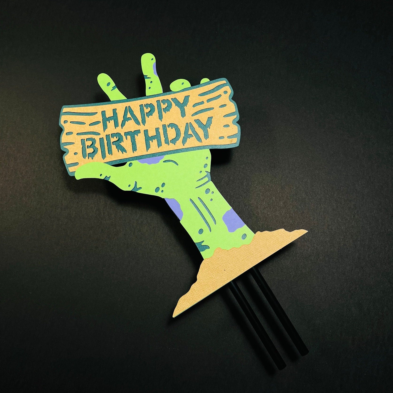 Cake Topper Zombie - Digital for Cutting Plotter - Etsy