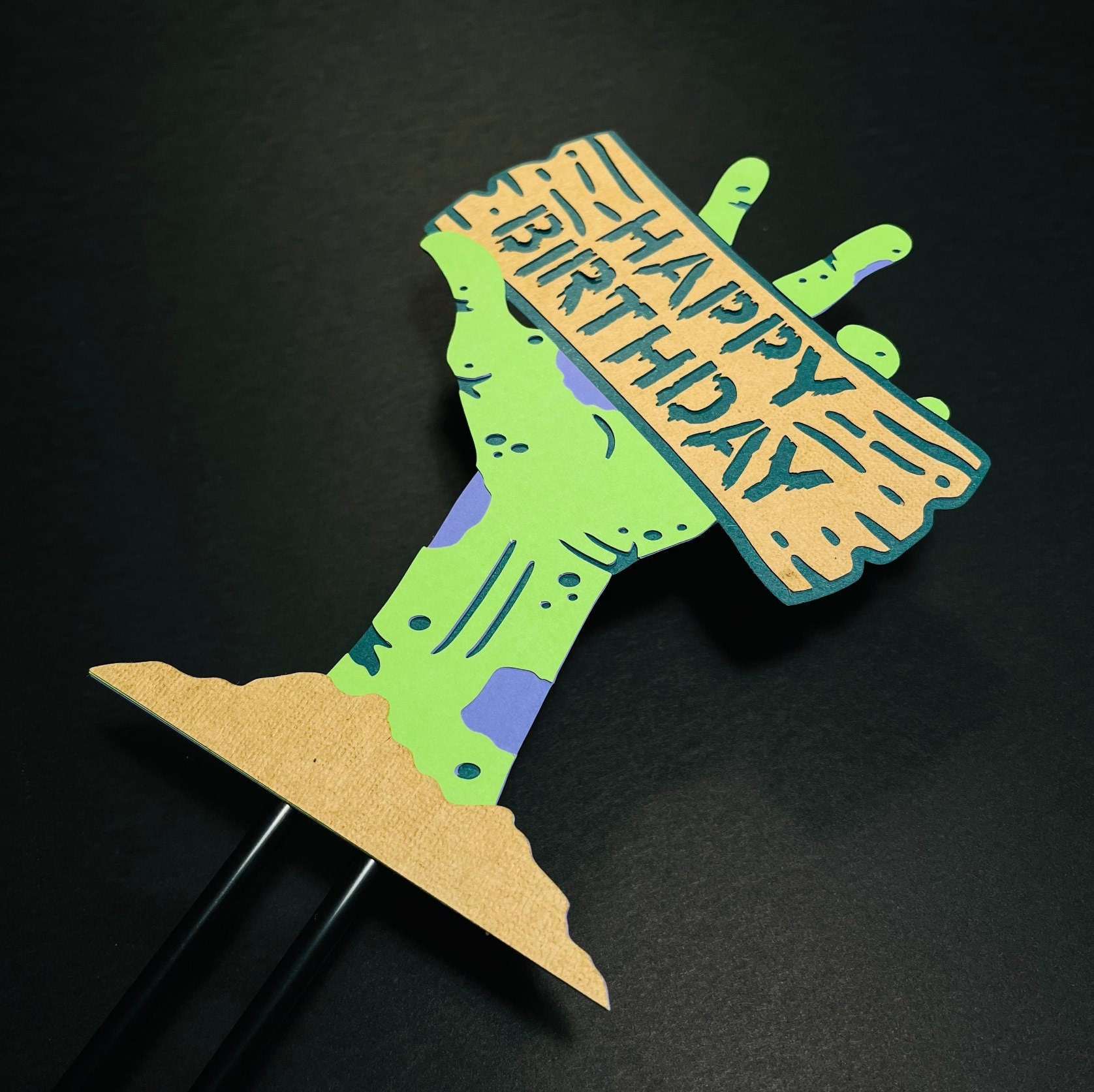 Cake Topper Zombie - Digital for Cutting Plotter - Etsy
