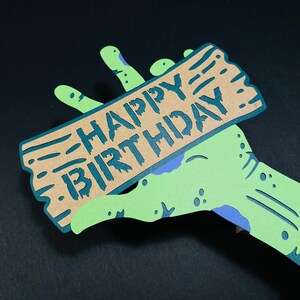 Cake Topper Zombie - Digital for Cutting Plotter - Etsy
