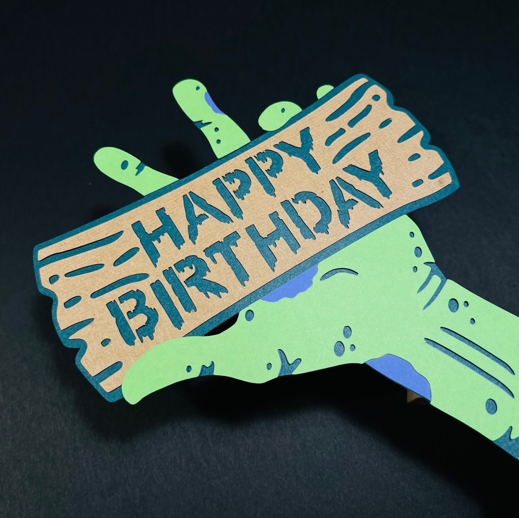 Cake Topper Zombie - Digital for Cutting Plotter - Etsy