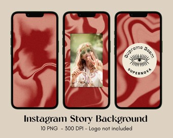 Instagram Story Background, PNG Instant Download, Fun Colourful ...