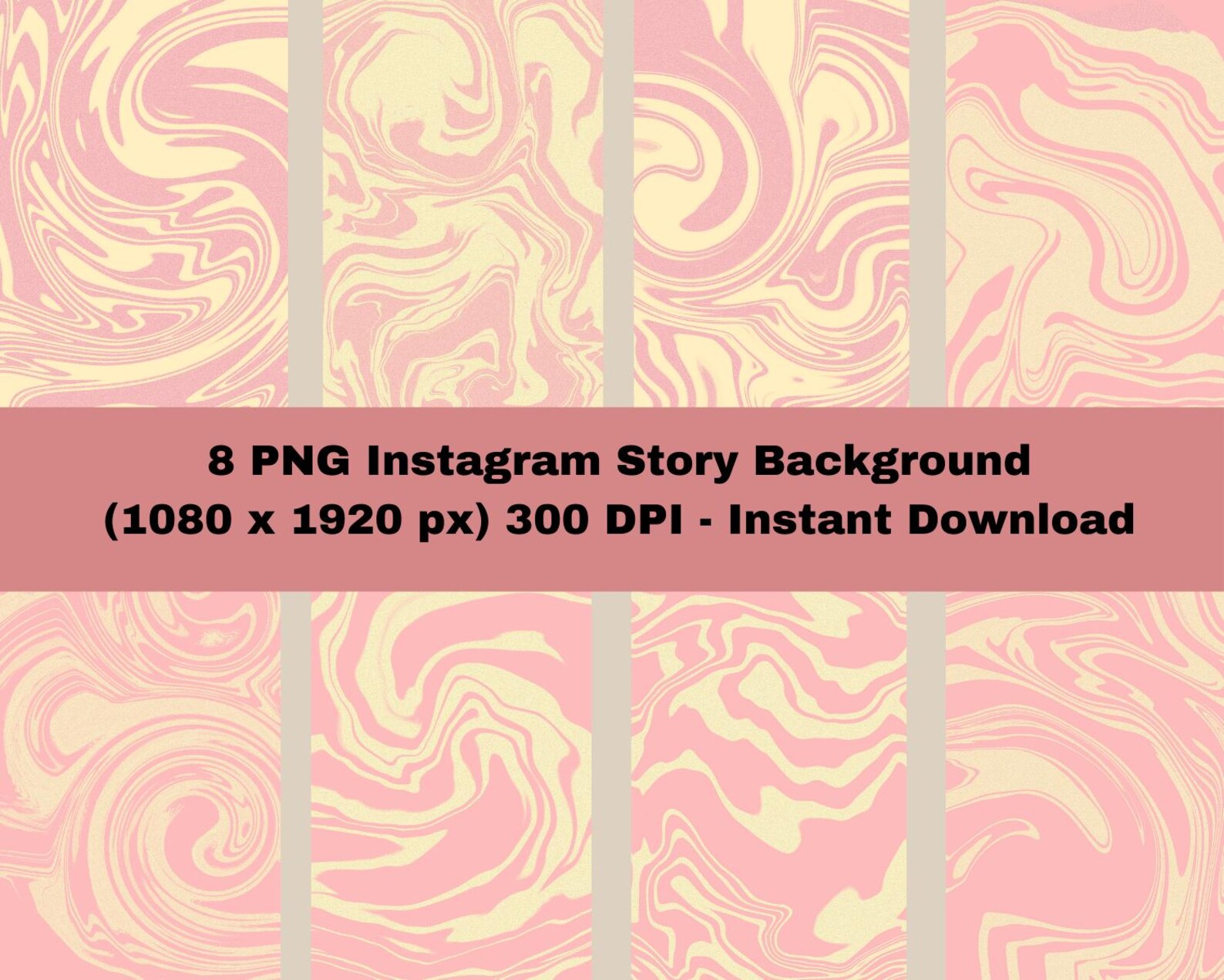 Instagram Story Background, PNG Instant Download, Fun Colourful ...
