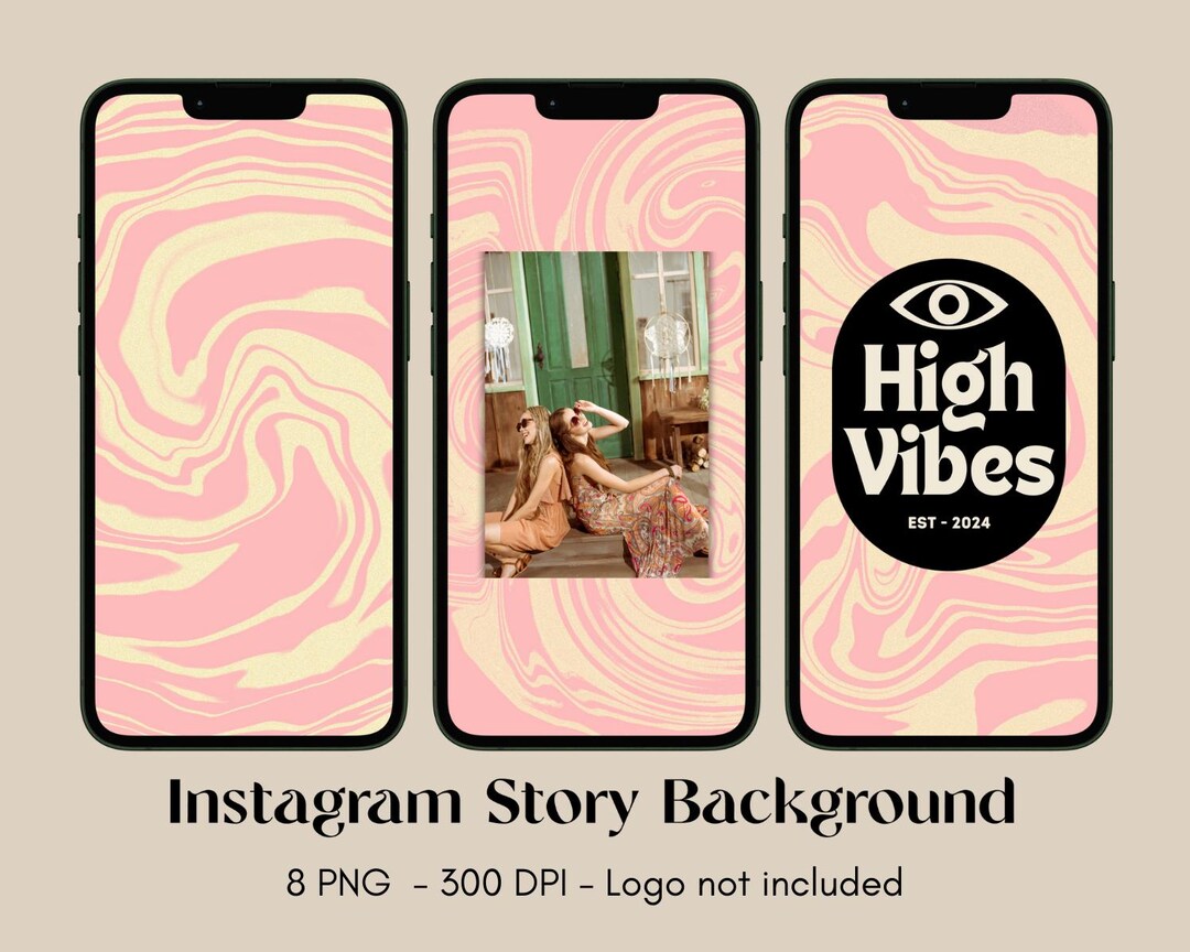 Instagram Story Background, PNG Instant Download, Fun Colourful ...