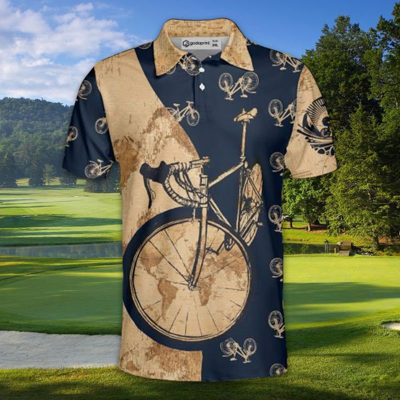 Bicycle Vintage Polo Shirt