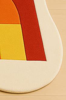 Hand Tufted Woolen Area Rug, Irregular Geometric Shapes, Modern ...