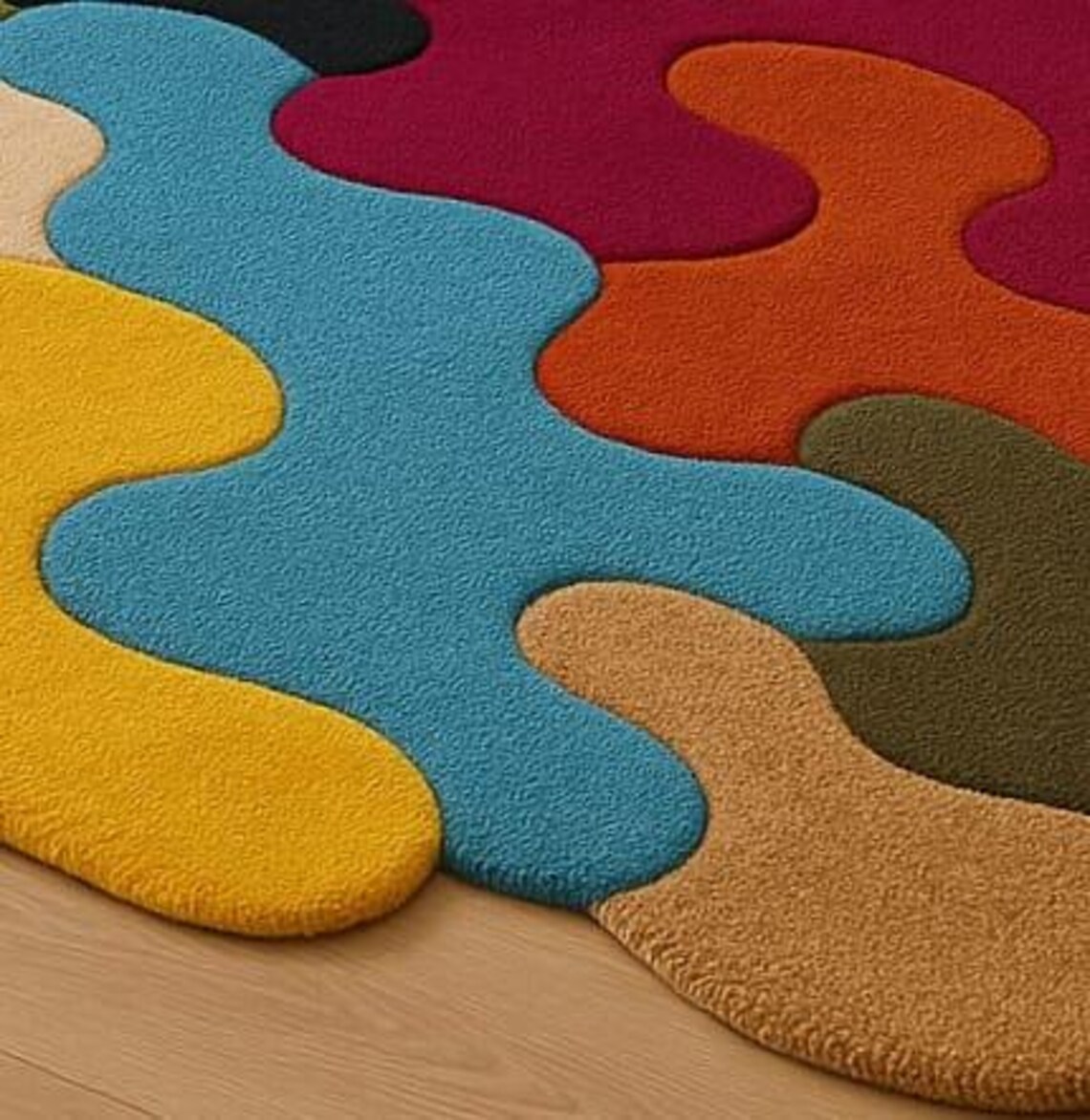 Puzzle Pattern Modern Stylish Trending Multi Color 8x8/9x9/10x10 ...