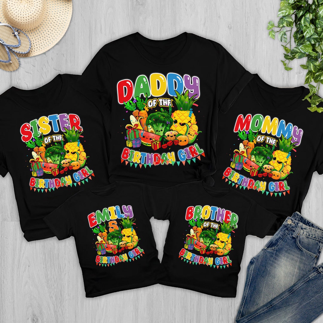 Personalized Fruit Birthday Shirt Dancing Vegetable N Fruit - Etsy