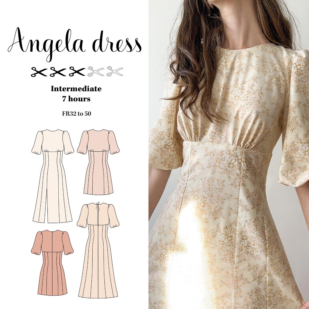 Angela Dress PDF Pattern (EN) - Etsy