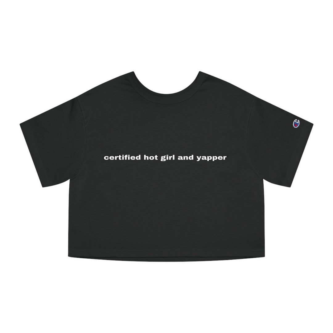 Certified Yapper and Hot Girl Crop T-shirt Y2k Crop Tee Crop Tops for ...