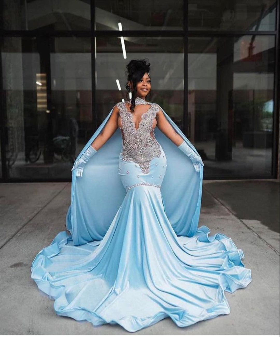 African Prom Dress, Unique Prom Dress, Luxury Mermaid Prom Dress and ...