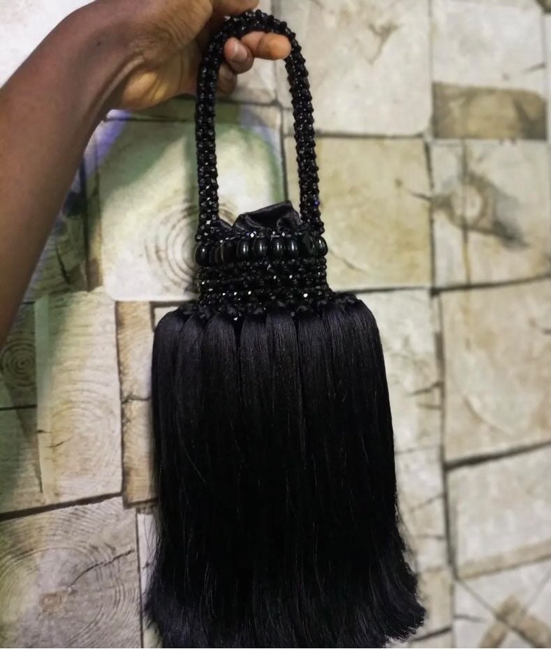 African Women Tassel Beaded Bag, Handmade Bag, Summer Handbag, Bead ...