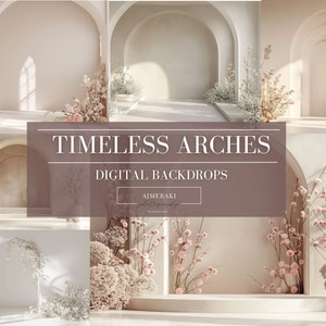 Timeless Arches Digital Backdrops, Maternity Overlays for Photoshop ...