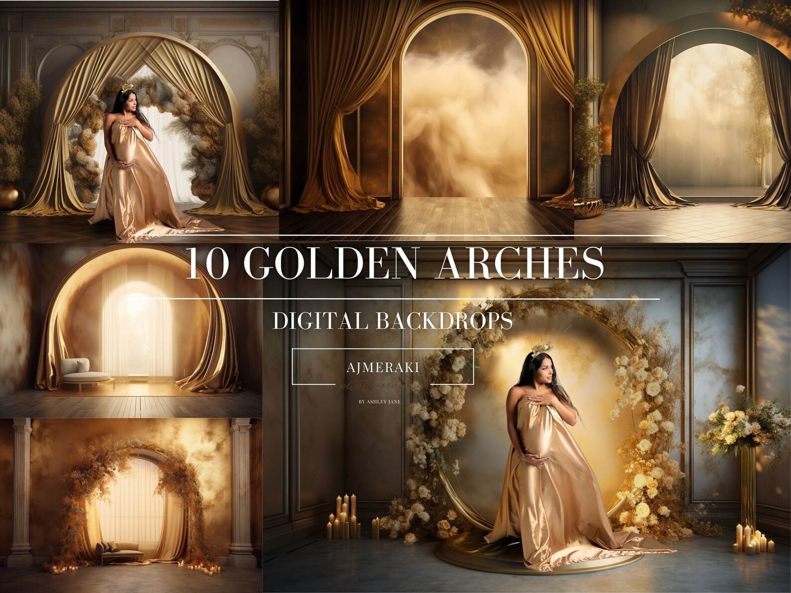 Golden Arches Maternity Backdrops, Maternity Overlays for Photoshop ...