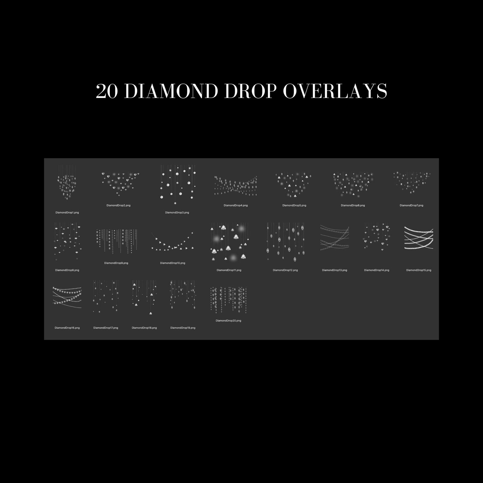 Diamond Drop Photoshop Overlays: Maternity Photography Backdrops (20 ...