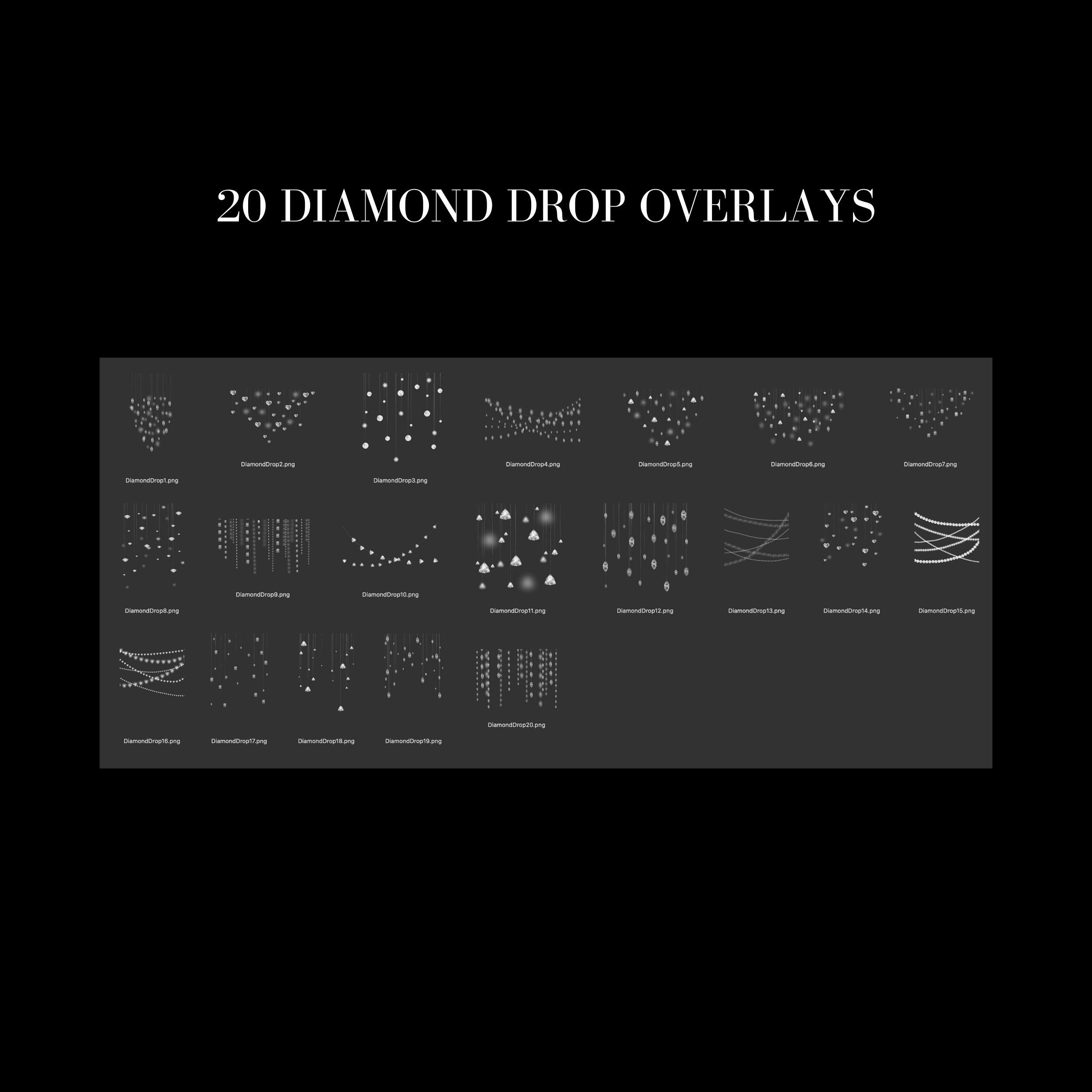 Diamond Drop Overlays, Photoshop Overlays, Maternity Hoop Overlays ...