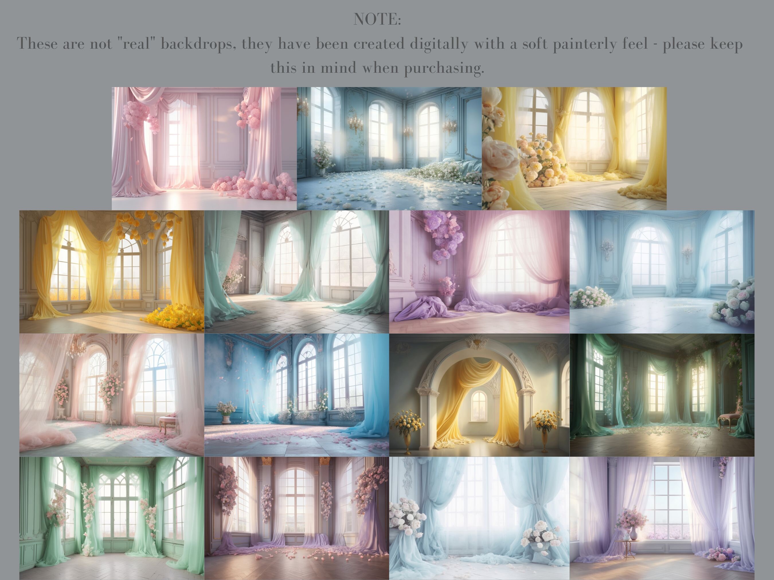Pastel Maternity Backdrops Maternity Overlay for Photoshop - Etsy