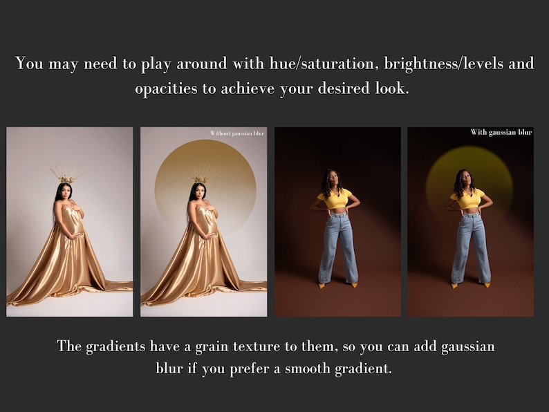 Circle Gradient Overlays Photoshop Overlay Maternity - Etsy