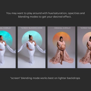 Glowing Gradient Overlays, Photoshop Overlay, Maternity Overlay ...