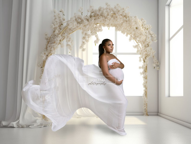COOL WHITE Maternity Backdrops, Maternity Overlay for Photoshop ...
