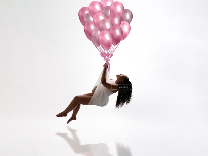 Maternity Balloon Overlays: Hanging Shot PNG Bundle (digital Download ...