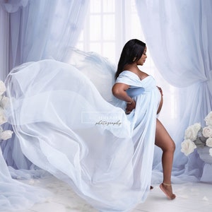 Baby Blue Maternity Backdrops, Maternity Overlay for Photoshop, Texture ...