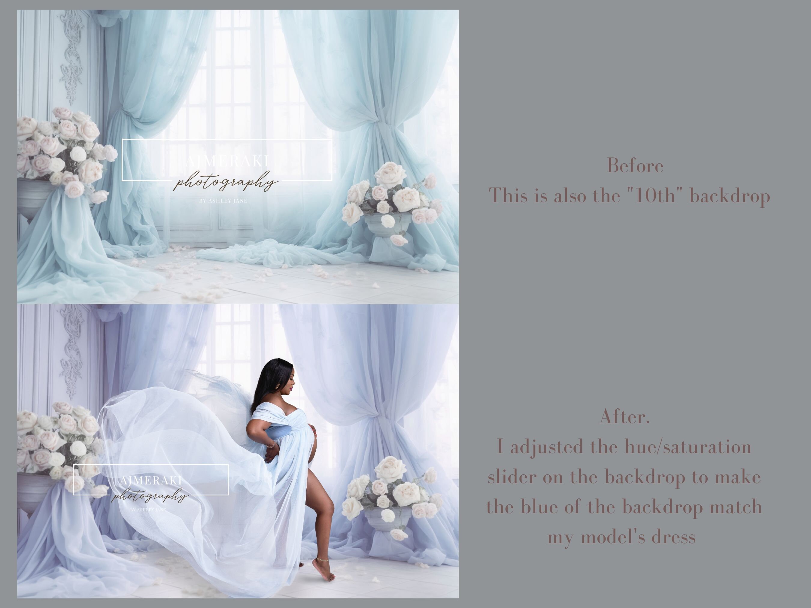 Baby Blue Maternity Backdrops Maternity Overlay for - Etsy
