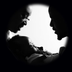 Maternity Shadow Overlay: Modern Silhouette Frames (PNG Digital ...