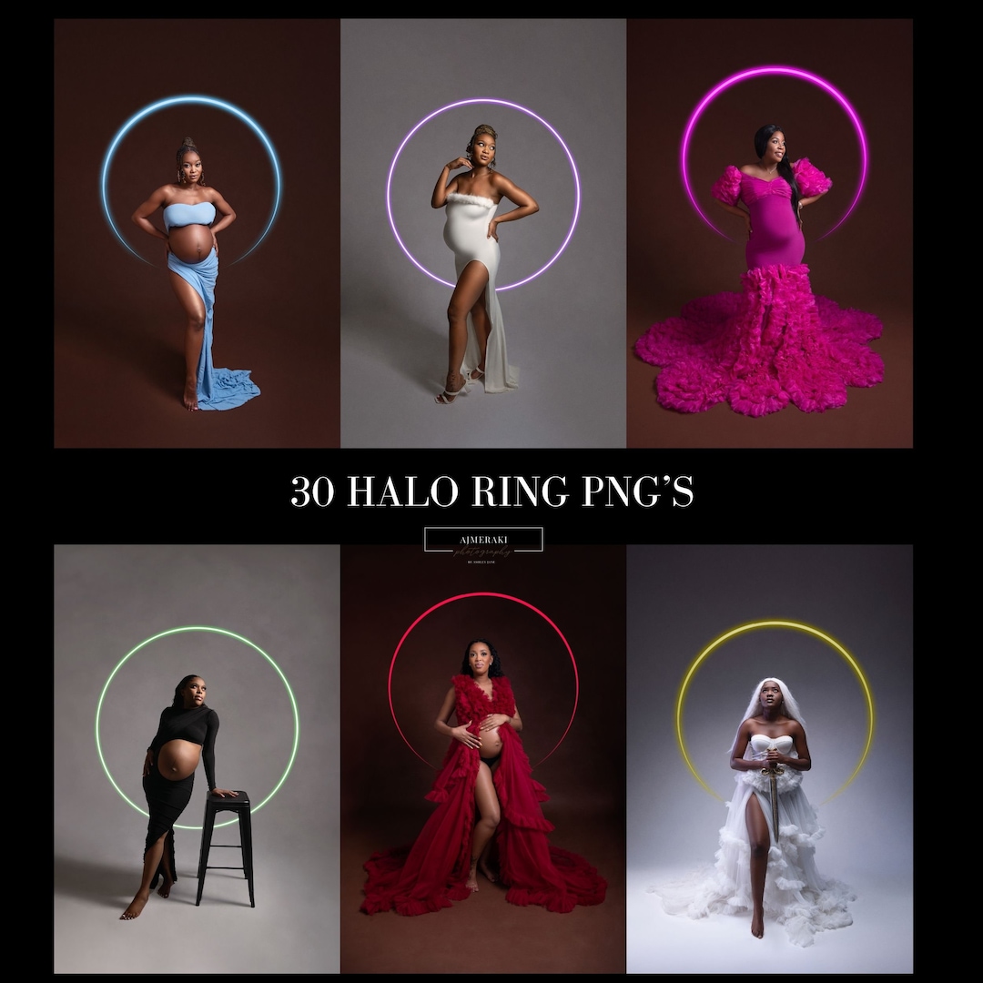 Halo Ring Overlays, Photoshop Overlays, Maternity Overlays, Maternity ...