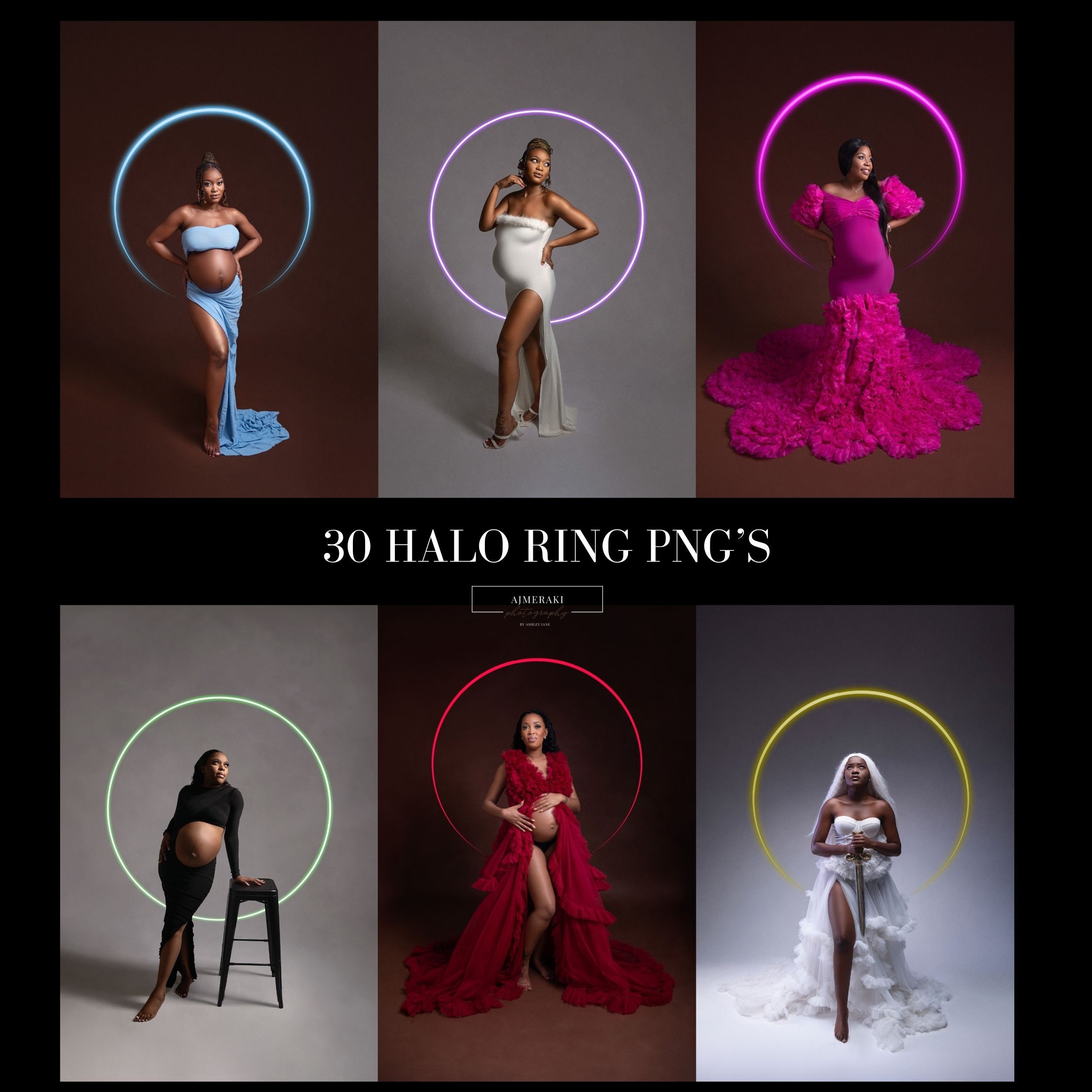 Halo Ring Overlays, Photoshop Overlays, Maternity Overlays, Maternity ...