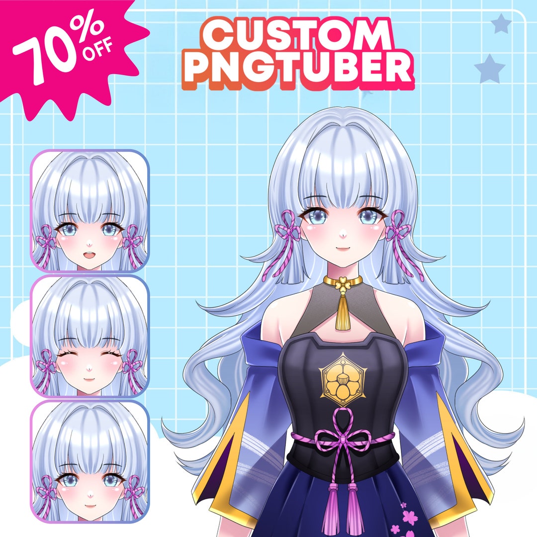 Custom Pngtuber Commission Anime Character Design for Vtuber Model ...