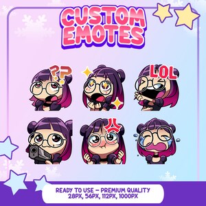 Custom Twitch Emotes - Perfect for Streamers & Gamers, Badges, Twitch ...